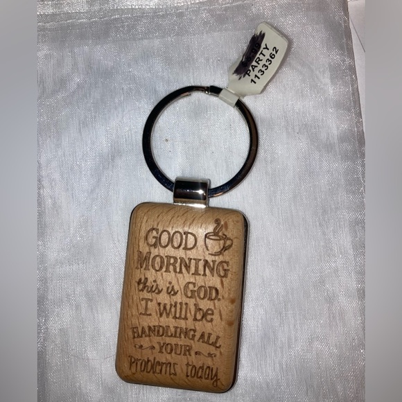 Accessories | New Keychain Inspirational Words Etched Wood On Each Side ...